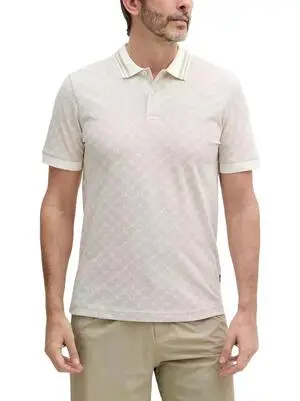 JOOP! Jessino Monogram-pattern Polo Shirt - Neutrals
