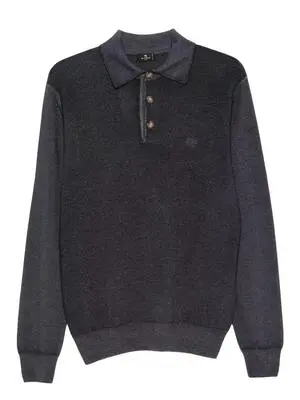 Etro Long-sleeve Polo Shirt - Blue