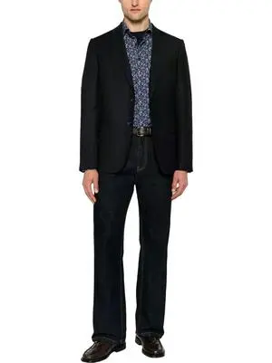 Etro Floral-print Shirt - Blue