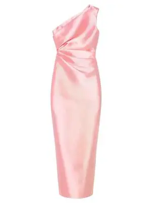 Solace London Kira One-shoulder Maxi Dress - Pink