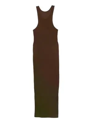 ENTIRE STUDIOS Midi Muscle Tank Dress - Brown