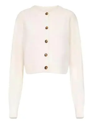 Loulou De Saison Heike Cashmere Cardigan - Neutrals