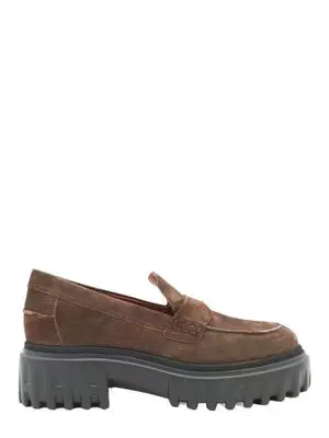 Hogan Chunky-sole Loafers - Brown