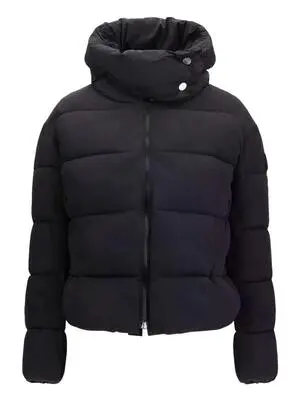 Pinko Padded High-neck Jacket With Logo Detail - Black