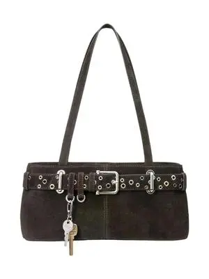 OSOI Mini Buckled Shoulder Bag - Brown