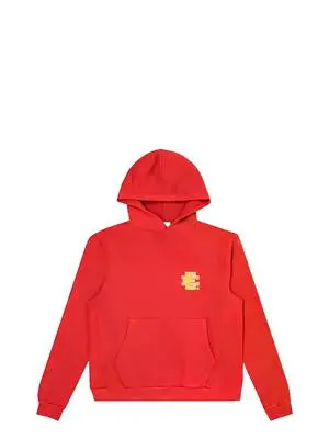 ERIC EMANUEL ERIC EMANUEL Basic Logo-Print Hoodie Red