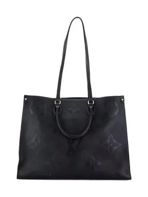 LOUIS VUITTON Onthego Monogram Empreinte Giant Gm Tote Bag - Black