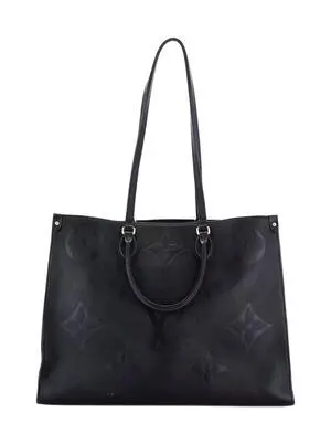 LOUIS VUITTON Onthego Monogram Empreinte Giant Gm Tote Bag - Black