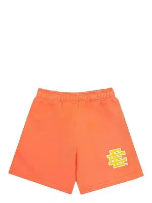 ERIC EMANUEL Jersey Texture Logo Print Shorts - Orange