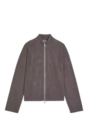 MKI MIYUKI ZOKU Open-knit Zip-up Jacket - Grey