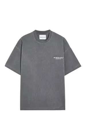 MKI MIYUKI ZOKU Logo-print Cotton T-shirt - Grey