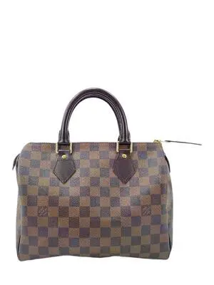 LOUIS VUITTON 2007 Speedy Damier Ebene Handbag - Brown
