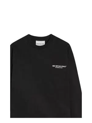 MKI MIYUKI ZOKU Design Studio Logo Print Sweatshirt - Black
