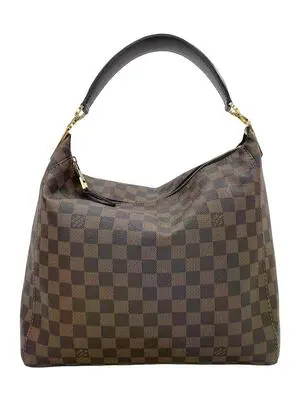 LOUIS VUITTON Damier Ebene Portobello Shoulder Bag - Brown