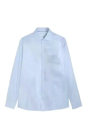 Eton Patterned Shirt - Blue