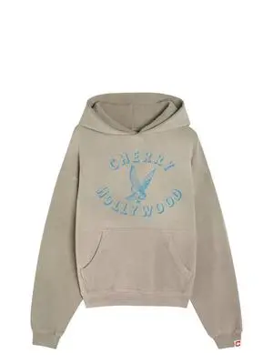 CHERRY LA Logo Print Hoodie - Neutrals