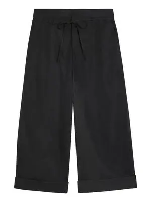 Jacquemus Drawstring Wide-leg Trousers - Black