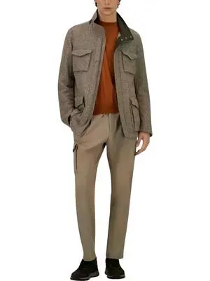 Herno Virgin Wool Long-sleeve Jacket - Neutrals