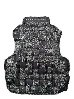 KAPITAL KAPITAL Bandana-Print Quilted Gilet