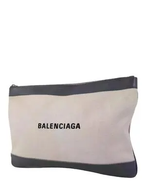 BALENCIAGA Balenciaga Navy Clip M Clutch Bag