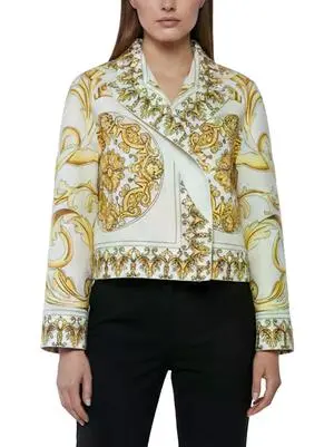 Fendi Baroque Print Reversible Jacket - Neutrals