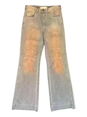 SEKRIT Chopper Panelled Jeans - Grey