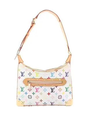LOUIS VUITTON Monogram Multicolore Boulogne Shoulder Bag - White