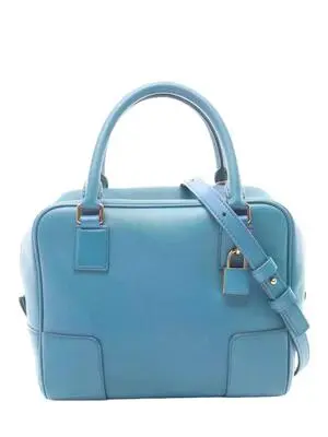 Loewe Amazona Square 19 Satchel - Blue