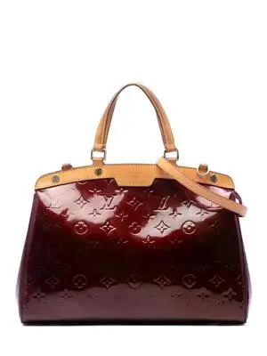LOUIS VUITTON Monogram Vernis Brea Mm Satchel - Red