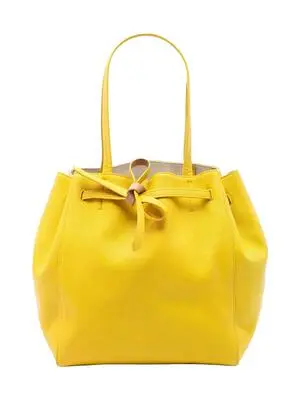 Celine Small Grained Calfskin Phantom Cabas Tote Bag - Yellow