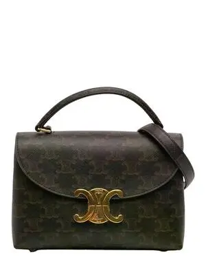 Celine Triomphe Nino Satchel - Brown