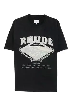 Rhude Dakar Convoy Logo-print T-shirt - Black