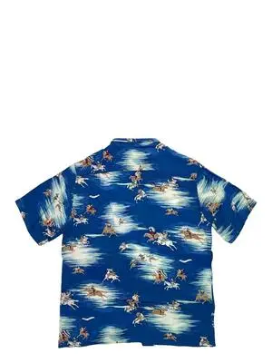 Kapital Kamikaze Aloha Short-sleeve Shirt - Blue