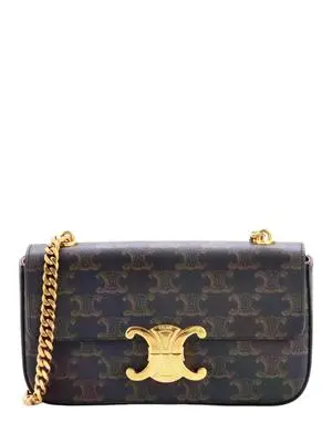 Celine Triomphe Chain Shoulder Bag - Brown