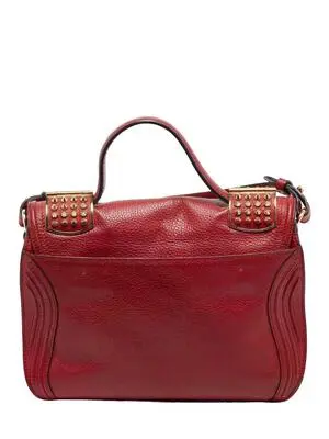 CHRISTIAN LOUBOUTIN Dompteuse Leather Top-handle Bag - Red