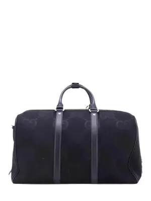 Gucci Jumbo Gg Canvas Small Travel Duffle Bag - Black