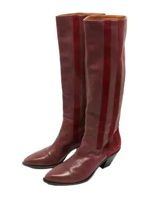 GOLDEN GOOSE Pointed Toe Knee-length Boots - Red
