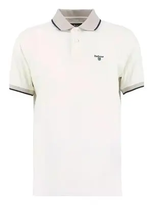 Barbour Logo-embroidered Tailored-fit Polo Shirt - Neutrals