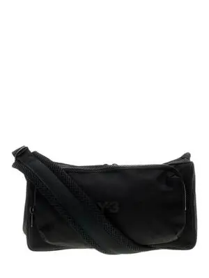 Adidas Y-3 Logo Print Shoulder Bag - Black