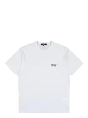 Comme Des Garçons Logo-print T-shirt - White