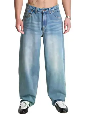 DIME Faded Baggy Jeans - Blue
