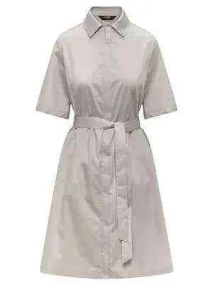K-WAY Lizy Waterproof Belted Mini Dress - Neutrals