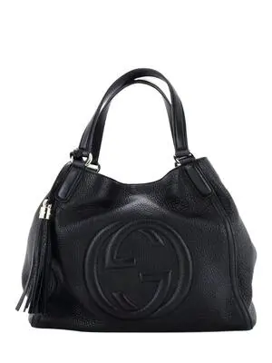 Gucci Soho Leather Shoulder Bag - Black