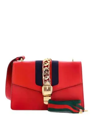 Gucci Sylvie Small Shoulder Bag - Red