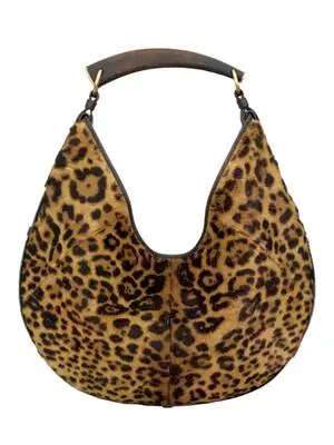 Saint Laurent Mombasa Leopard-print Shoulder Bag - Neutrals