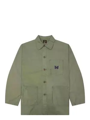 Needles Reversed Sateen Butterfly-embroidered Jacket - Green