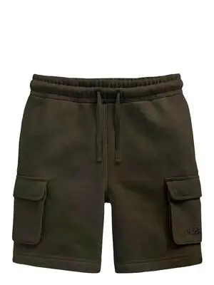 MC2 SAINT BARTH Cargo Shorts With Drawstring Waist - Green
