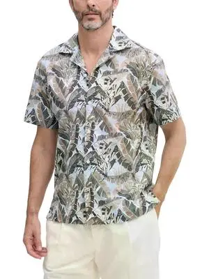 JOOP! Hanes Leaf-print Short-sleeved Shirt - Blue