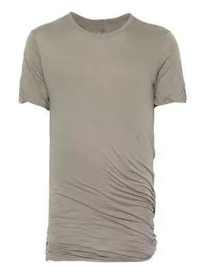 Rick Owens Double-layer Short-sleeve Cotton T-shirt - Grey