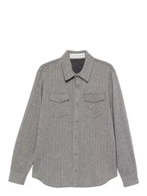 GOD'S TRUE CASHMERE Button-down Cashmere Shirt - Grey